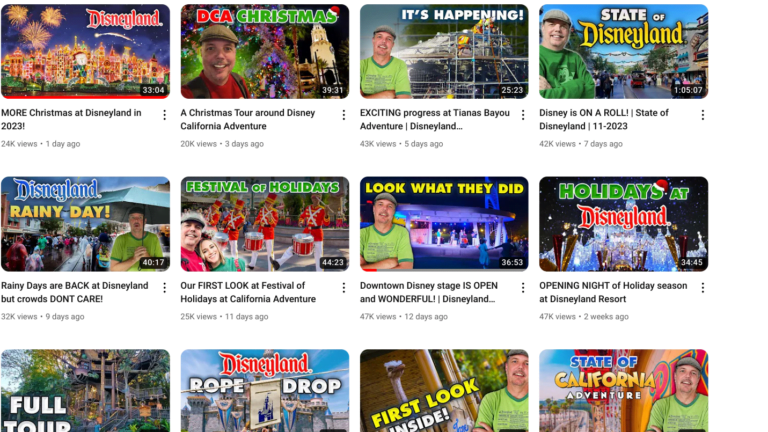 11 Best Disneyland Vloggers and Disney YouTube Channels - Pixie Packing ...